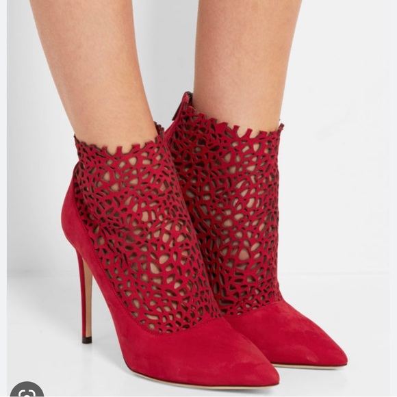 Jimmy Choo | Shoes | Soldjimmy Choo Maurice Lasercut Suede Boots | Poshmark